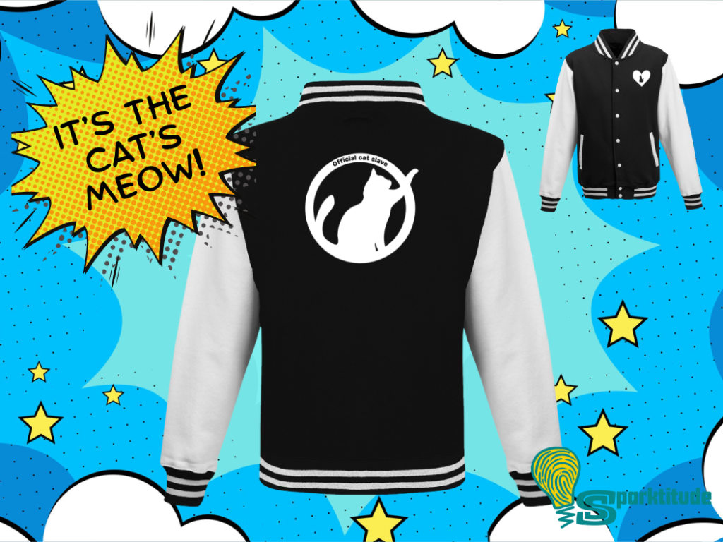 Love Cats Official Cat Slave (Shorthair Version) Varsity Jacket – Adult ...